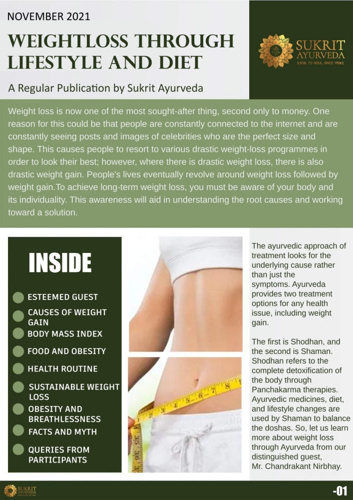 Healthiest Ayurvedic Weight-loss Guide - Sukrit Ayurveda