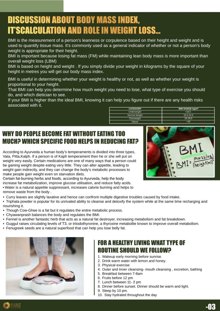 Healthiest Ayurvedic Weight-loss Guide - Sukrit Ayurveda